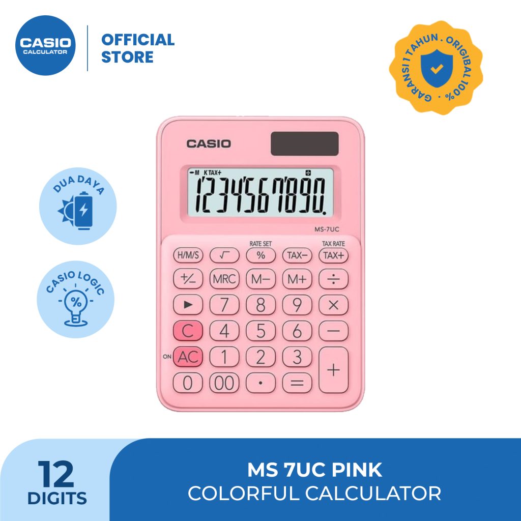 Casio MS-7UC Colorful Calculator - PT ASABA