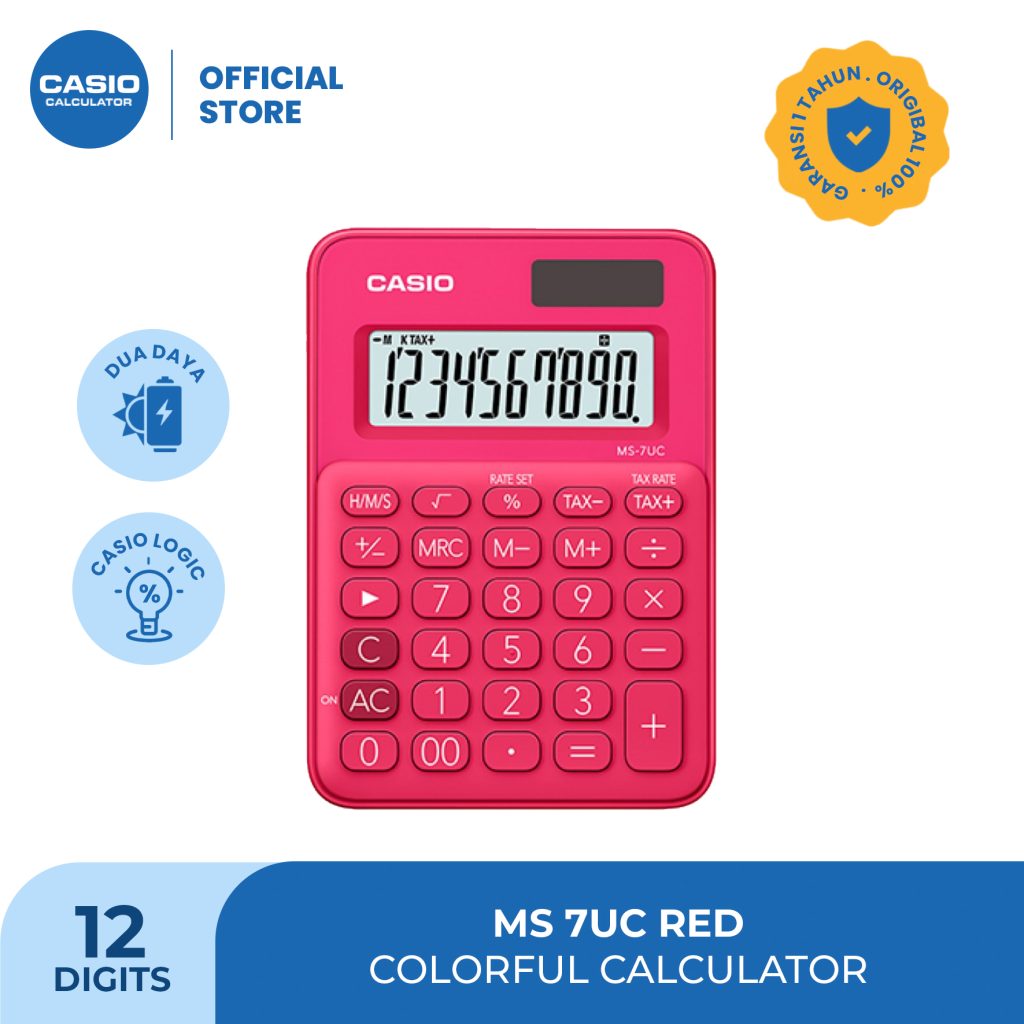 Casio MS-7UC Colorful Calculator - PT ASABA
