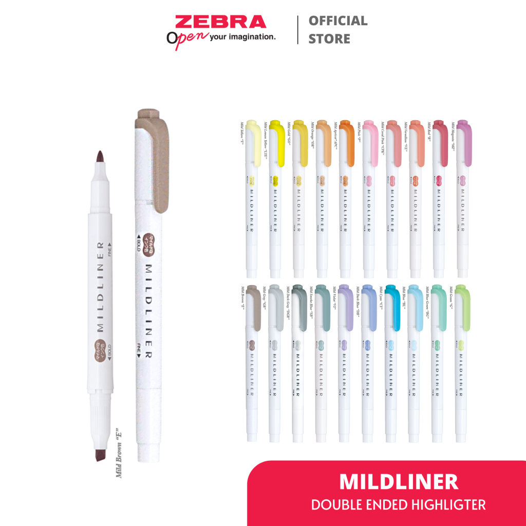 Zebra Mildliner Double Ended Highlighter - PT ASABA